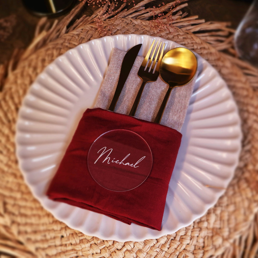 Circle place cards name tags – K&K Arts